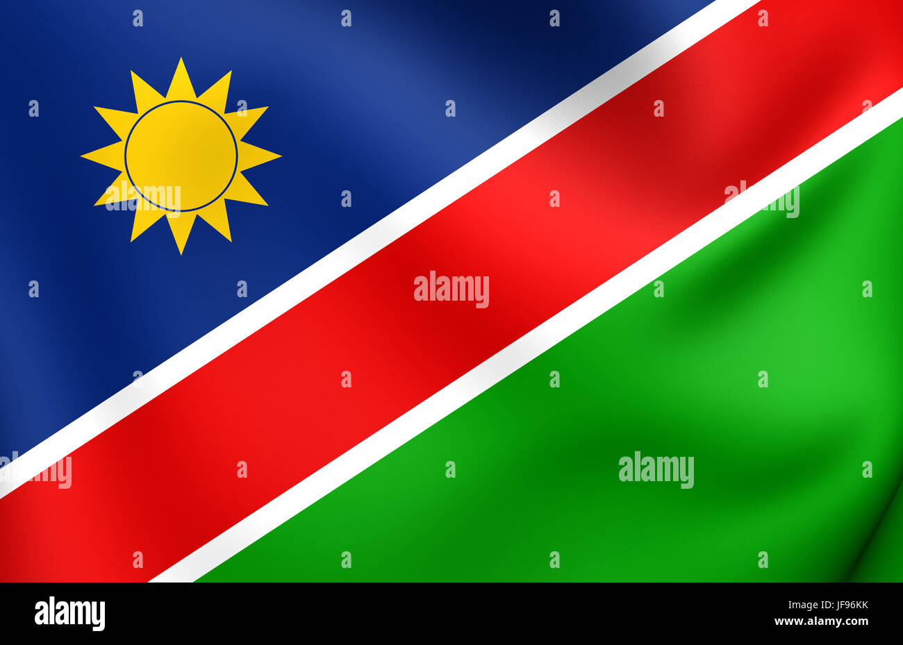 Flag of Namibia. Close Up Stock Photo - Alamy
