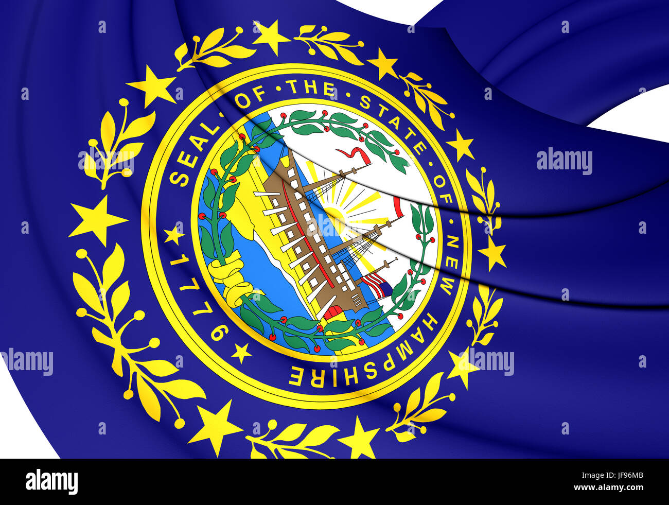 New hampshire flag state seal hi-res stock photography and images - Alamy