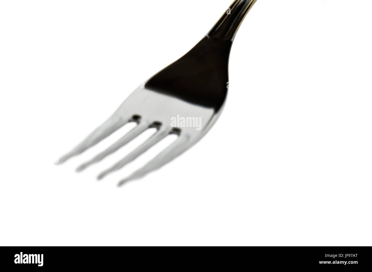 distorted with white background fork, putting it in the water distorted ...