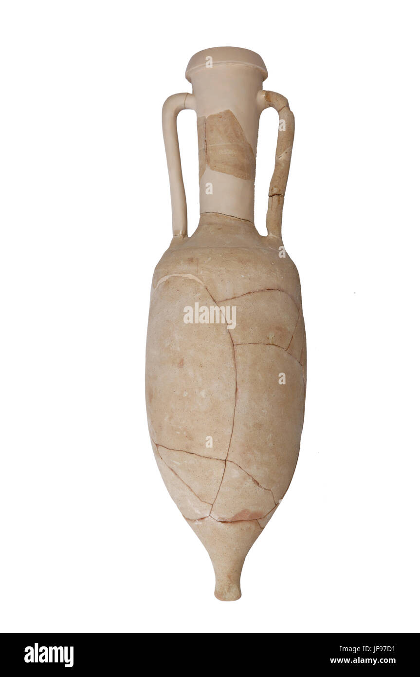 amphora isolated on white background, original Stock Photo - Alamy