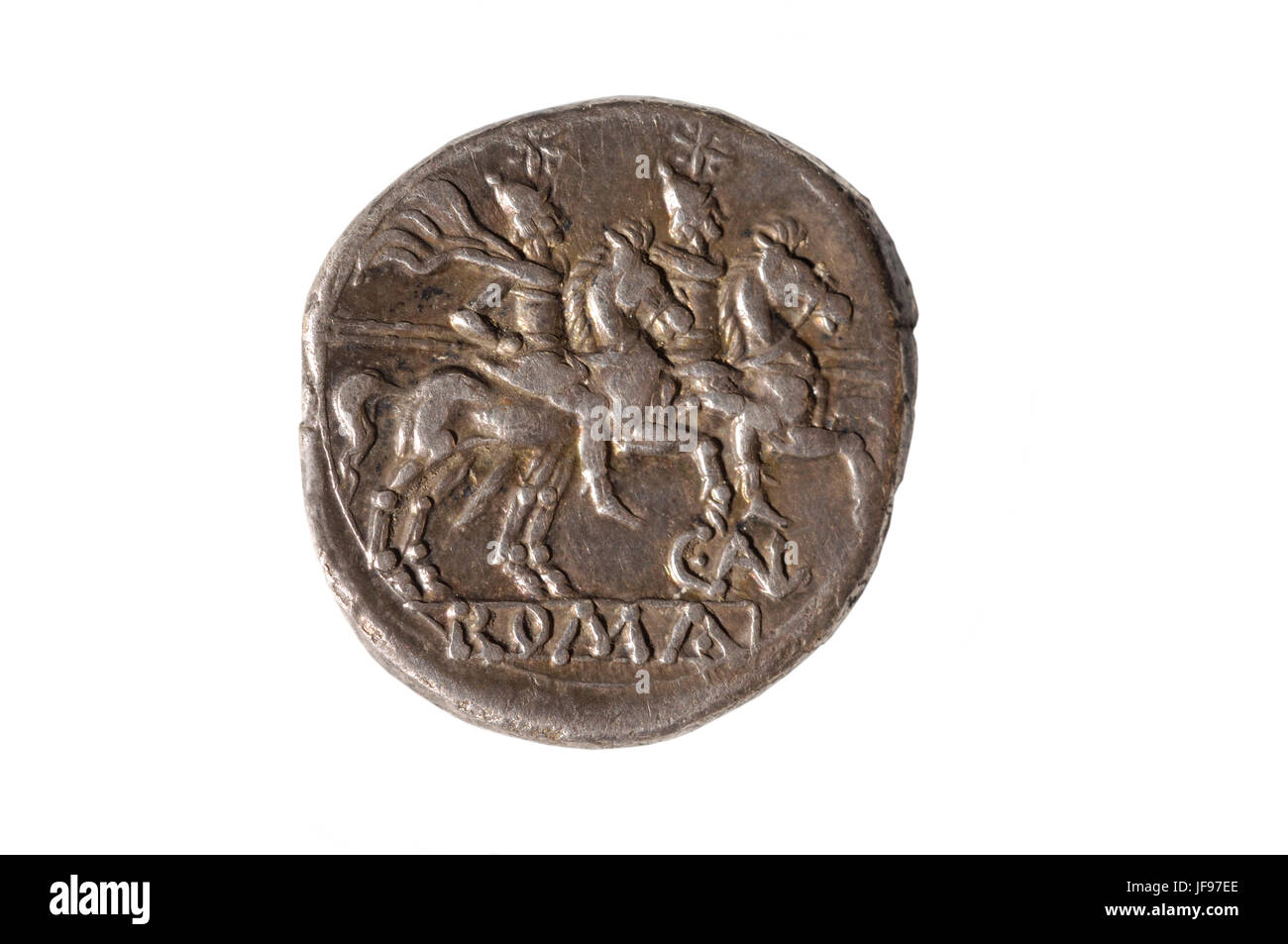 Original roman coin silver, Denarius Stock Photo - Alamy