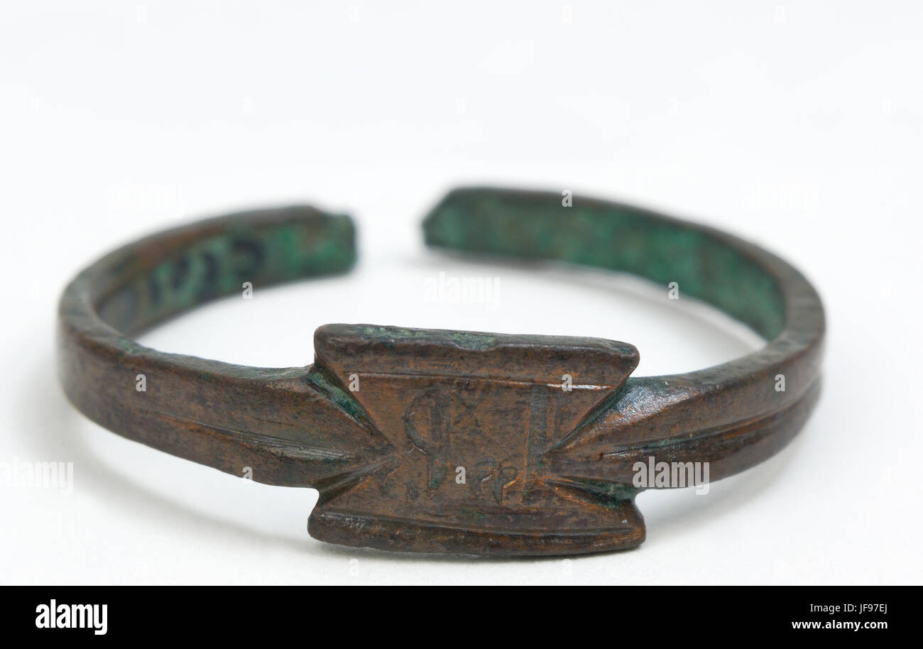 Roman ring isolated on white, original Stock Photo - Alamy