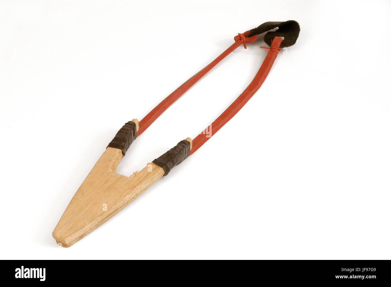 wooden slingshot throw hand,handicraft Stock Photo - Alamy