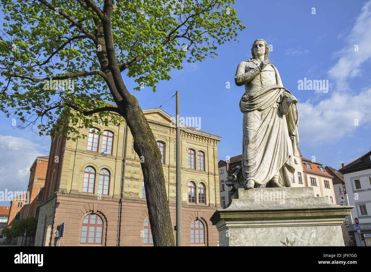 Statue of Friedrich Schiller in Ludwigsburg Stock Photo - Alamy