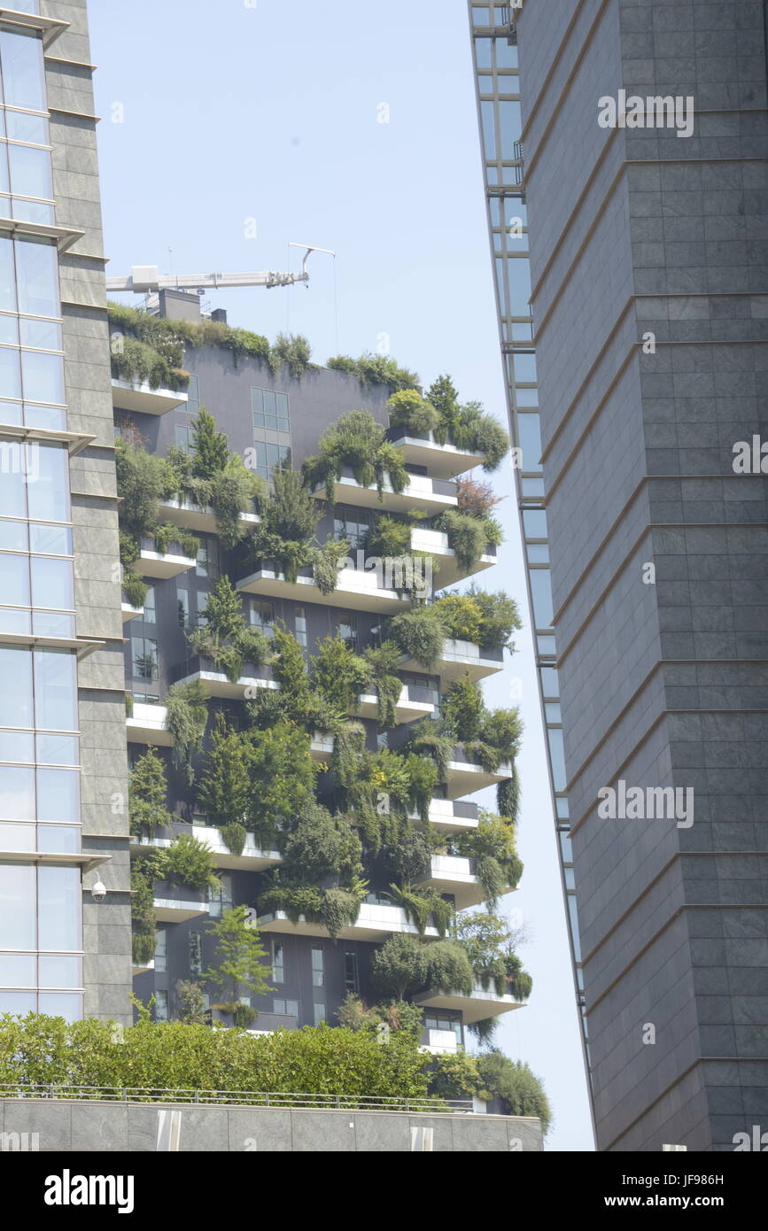 Vertical Gardens: Buildings in Piazza Gae Aulenti square, Milan ...