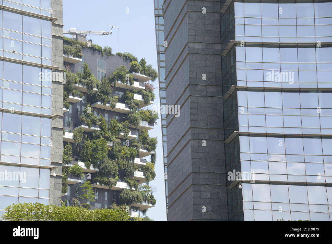 Vertical Gardens: Buildings in Piazza Gae Aulenti square, Milan ...