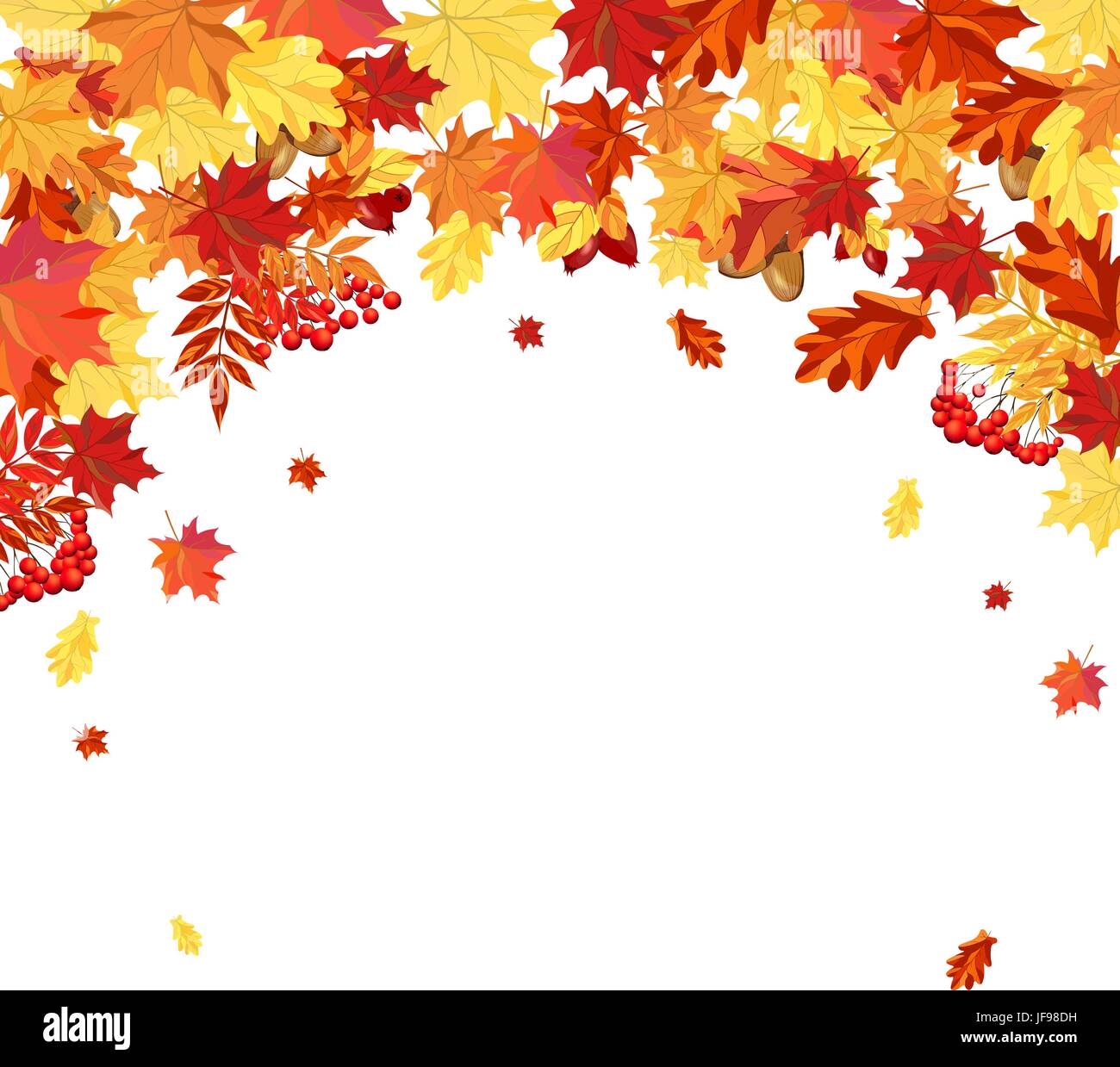 Autumn Leaves Frame Stock Vector Image & Art - Alamy