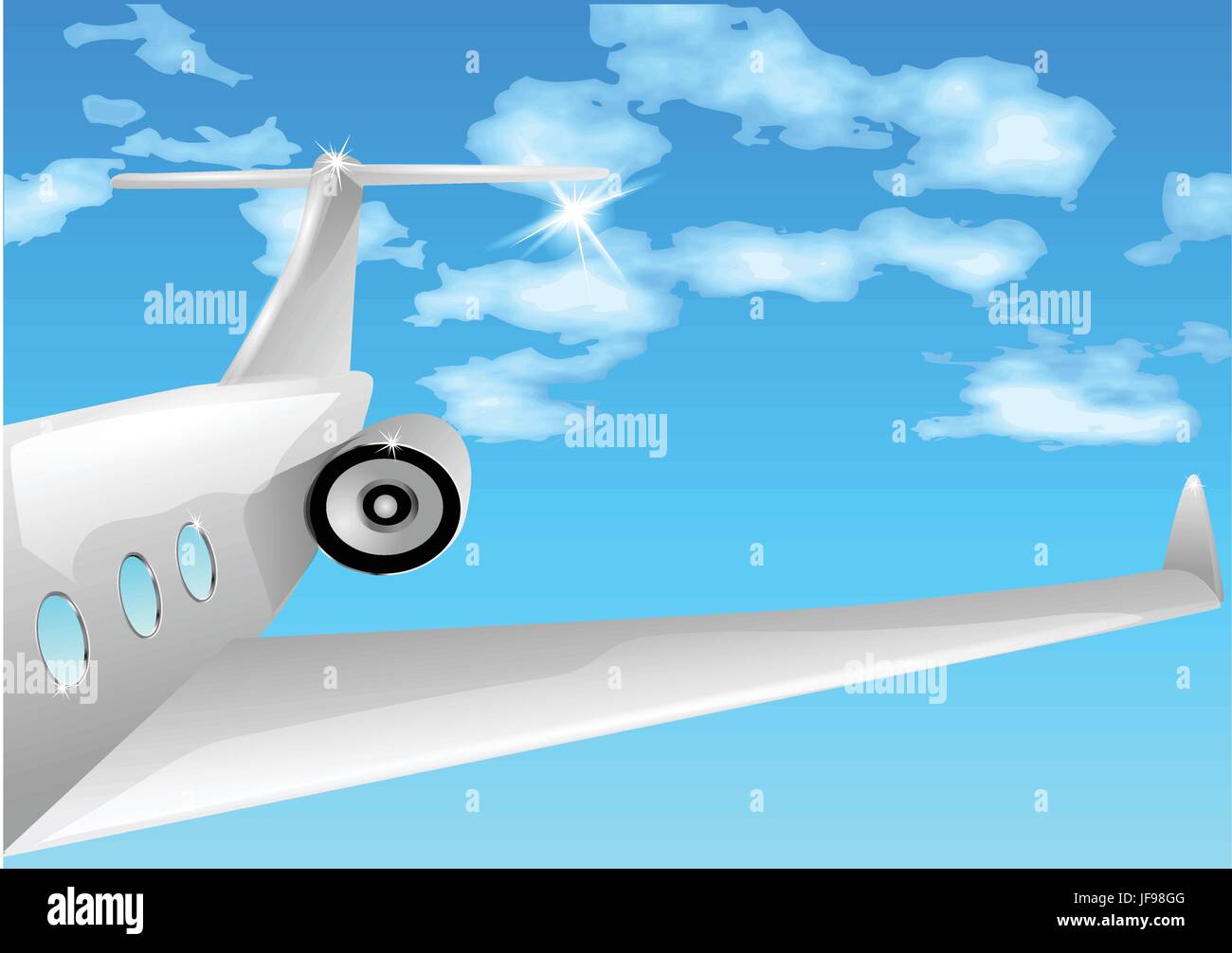 Luxury private jet Stock Vector Images - Alamy