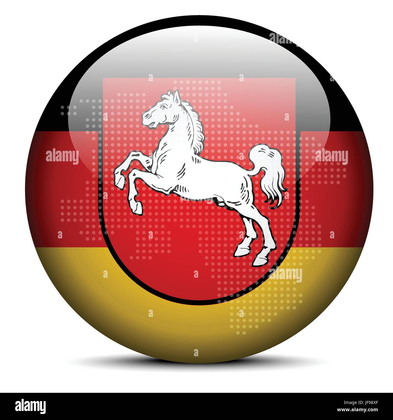 Flag Lower Saxony Stock Vector Images Alamy
