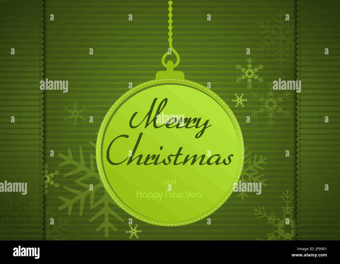 Green Christmas Greeting Card Stock Vector Image & Art - Alamy