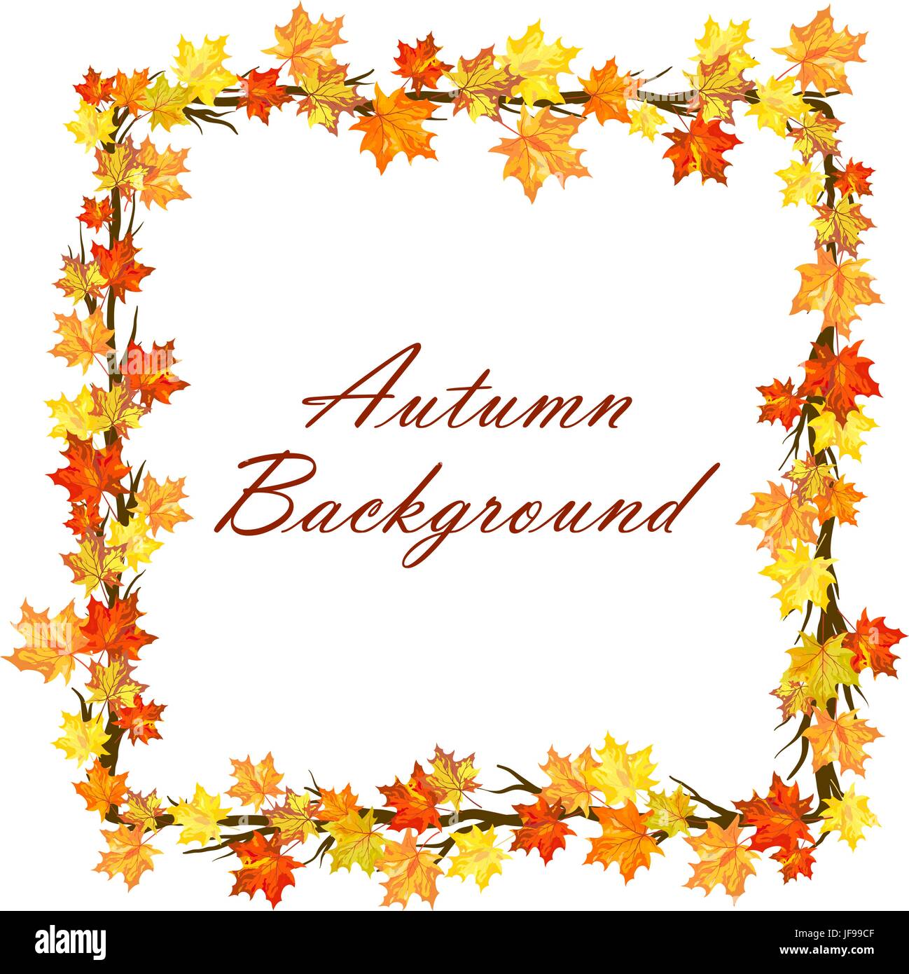 Leaves pattern autumn project Stock Vector Images - Alamy