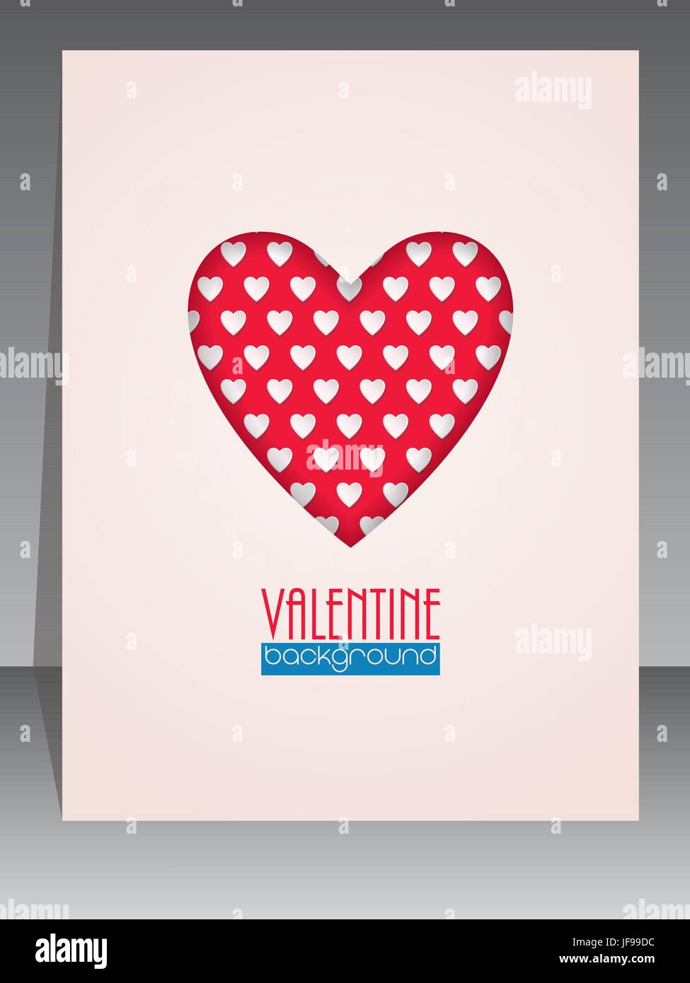 Greeting card with heart shape for Valentines day Stock Vector Image ...