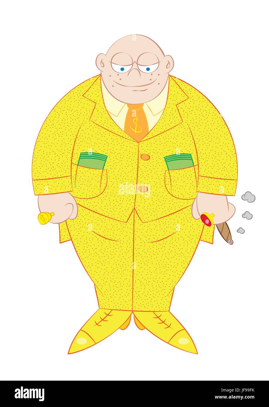 Wealthy millionaire Stock Vector Images - Alamy