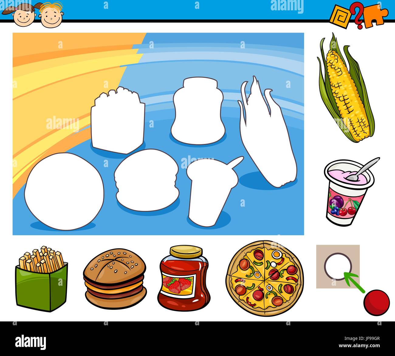 cartoon educational preschool task Stock Vector Image & Art - Alamy