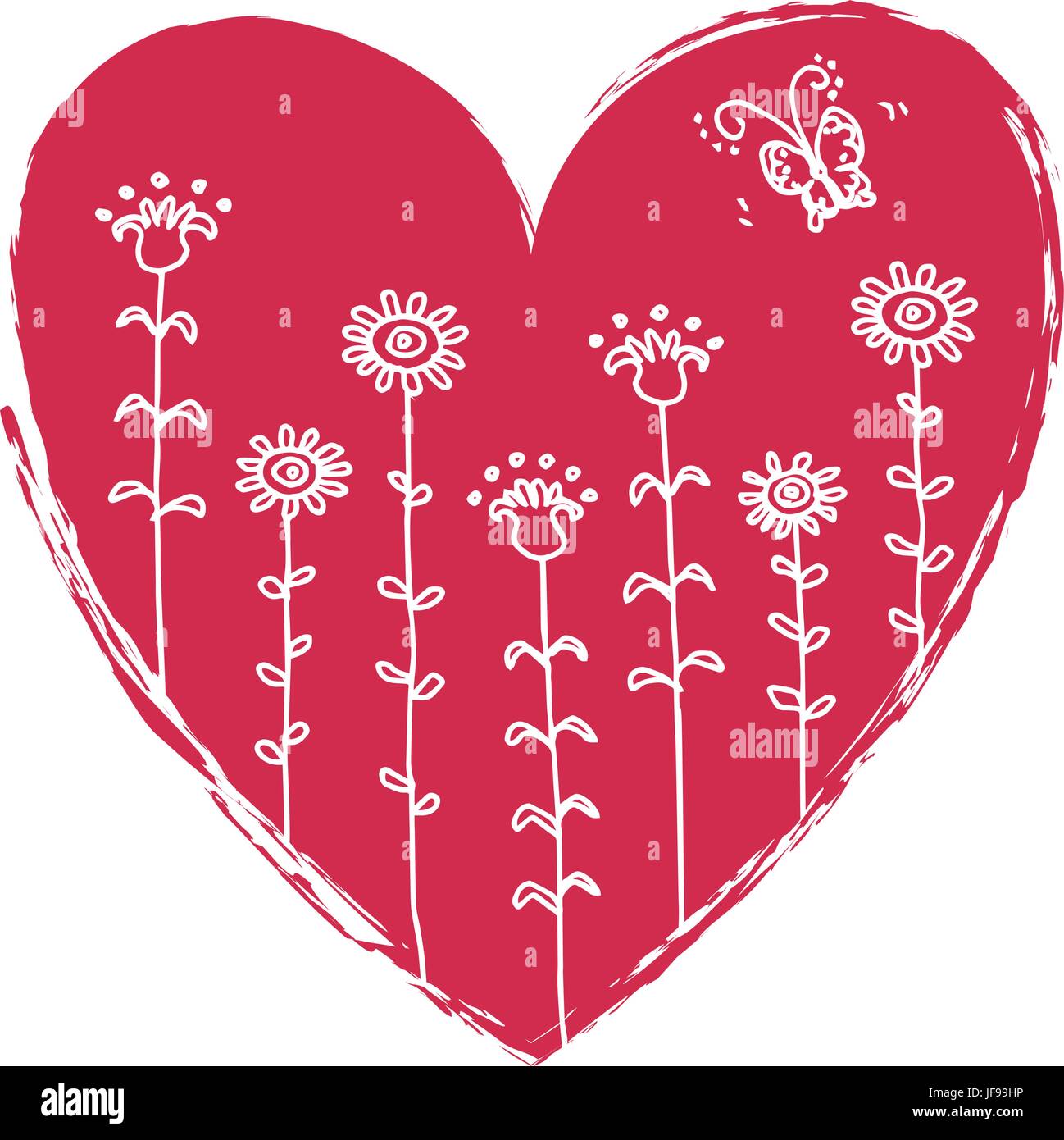 Valentine's Heart illustration Stock Vector Image & Art - Alamy