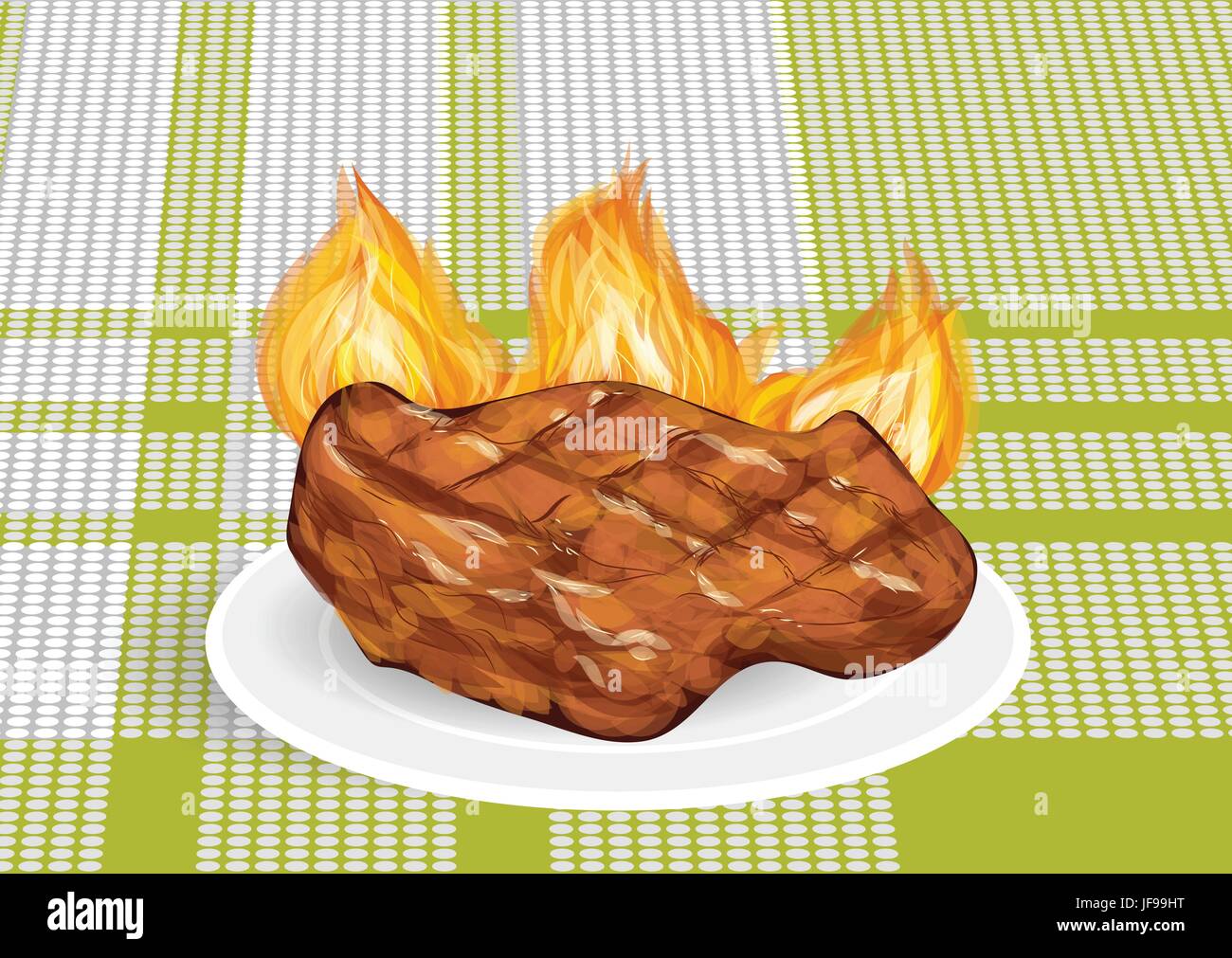 Barbecue bbq food leisure Stock Vector Images - Alamy
