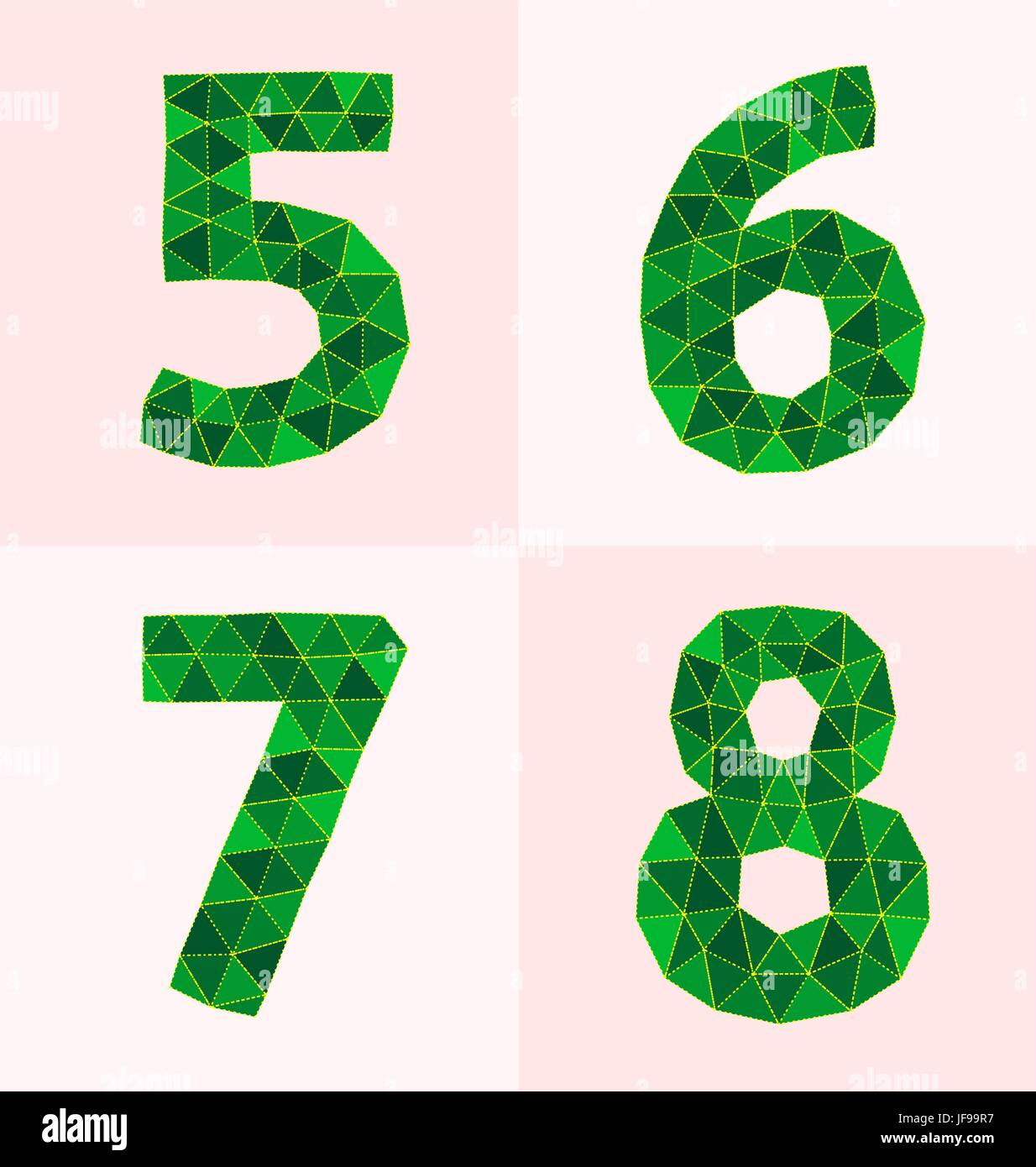 Polygon number hi-res stock photography and images - Alamy