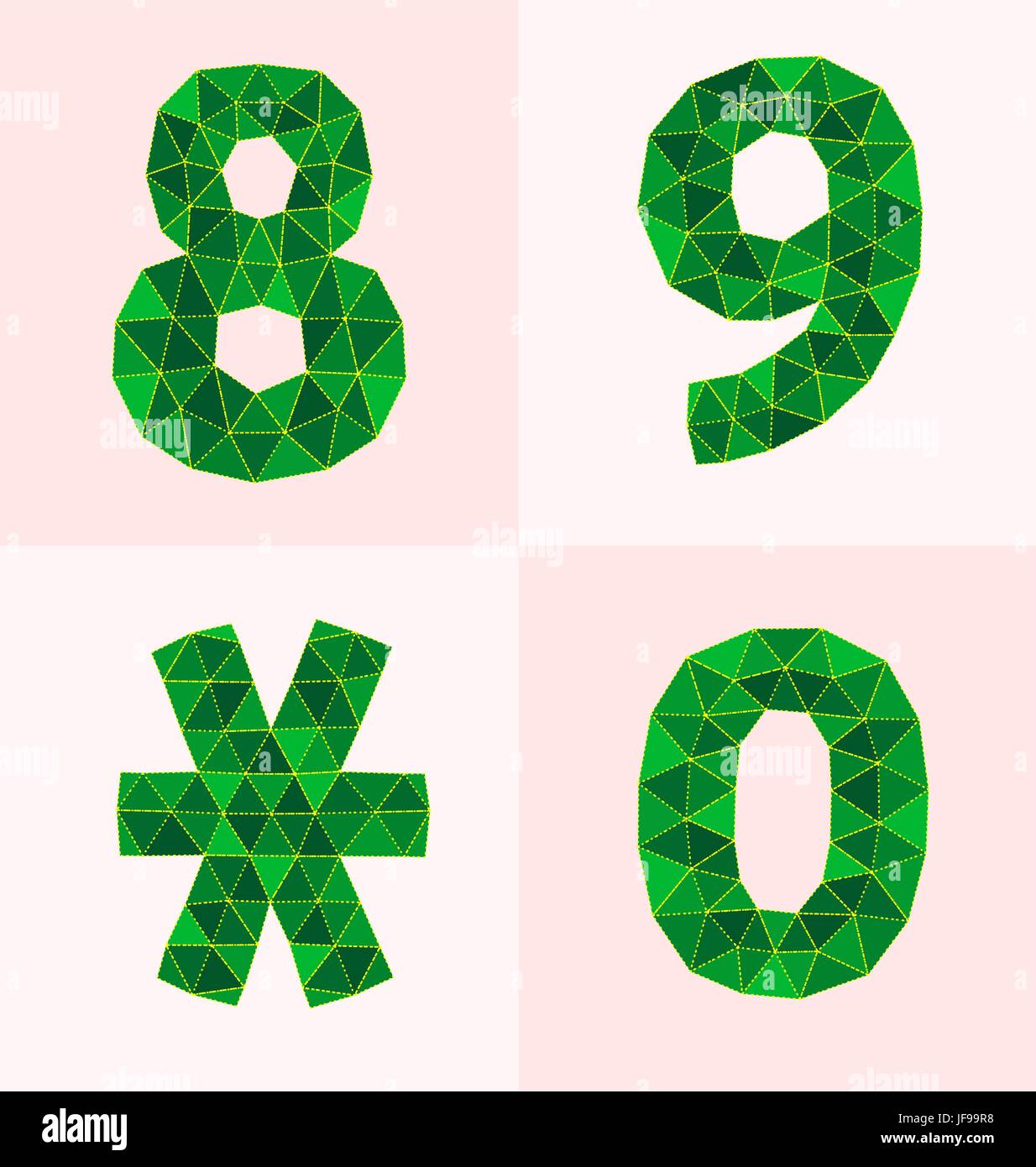 Polygon number hi-res stock photography and images - Alamy