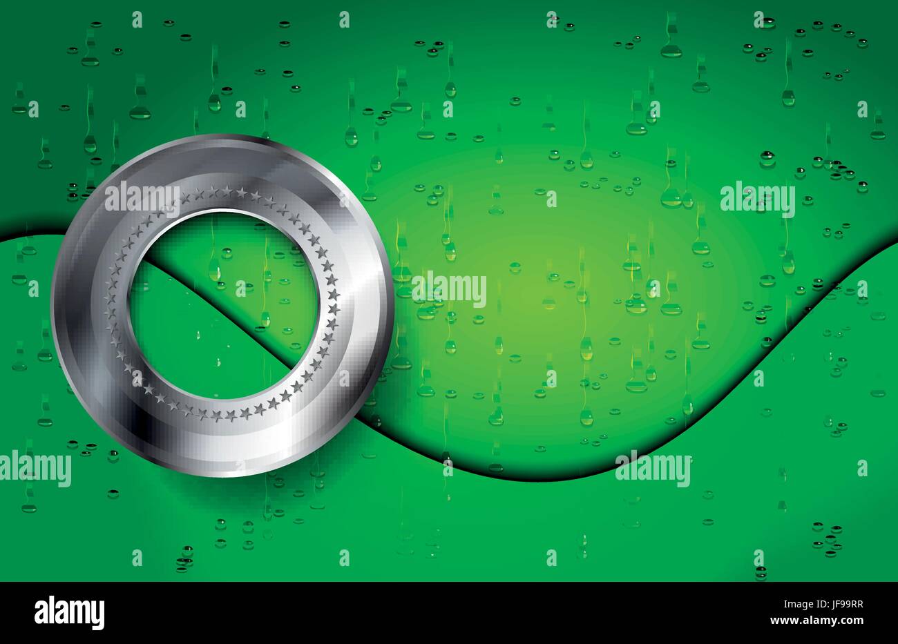 ring, silver, steel, circle, curves, metallic, green, ring, silver ...