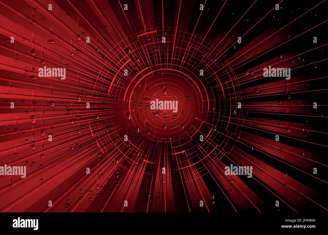 lines, technology, gradient, radial, dark, sphere, red, lines ...