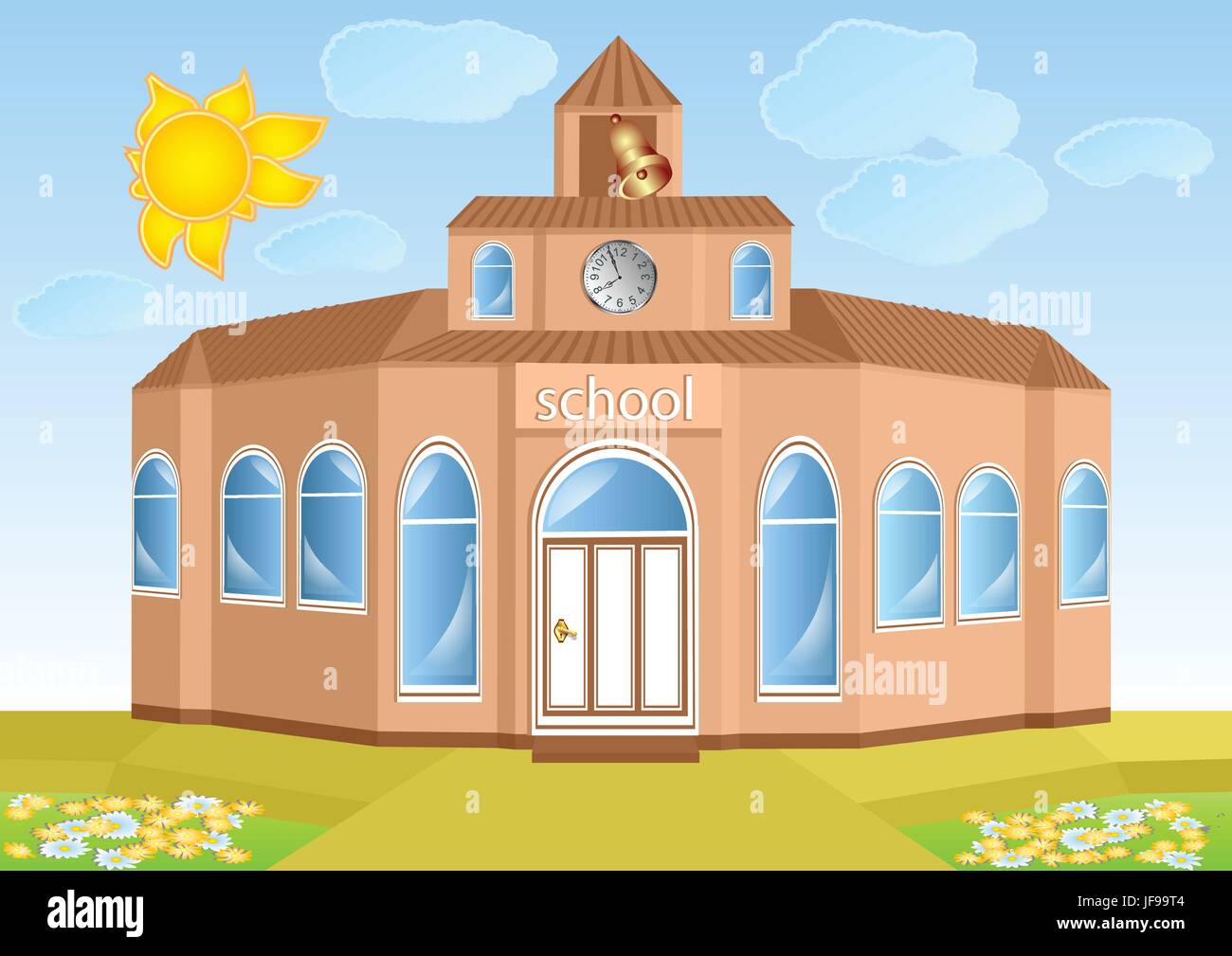 Style academic building Stock Vector Images - Alamy