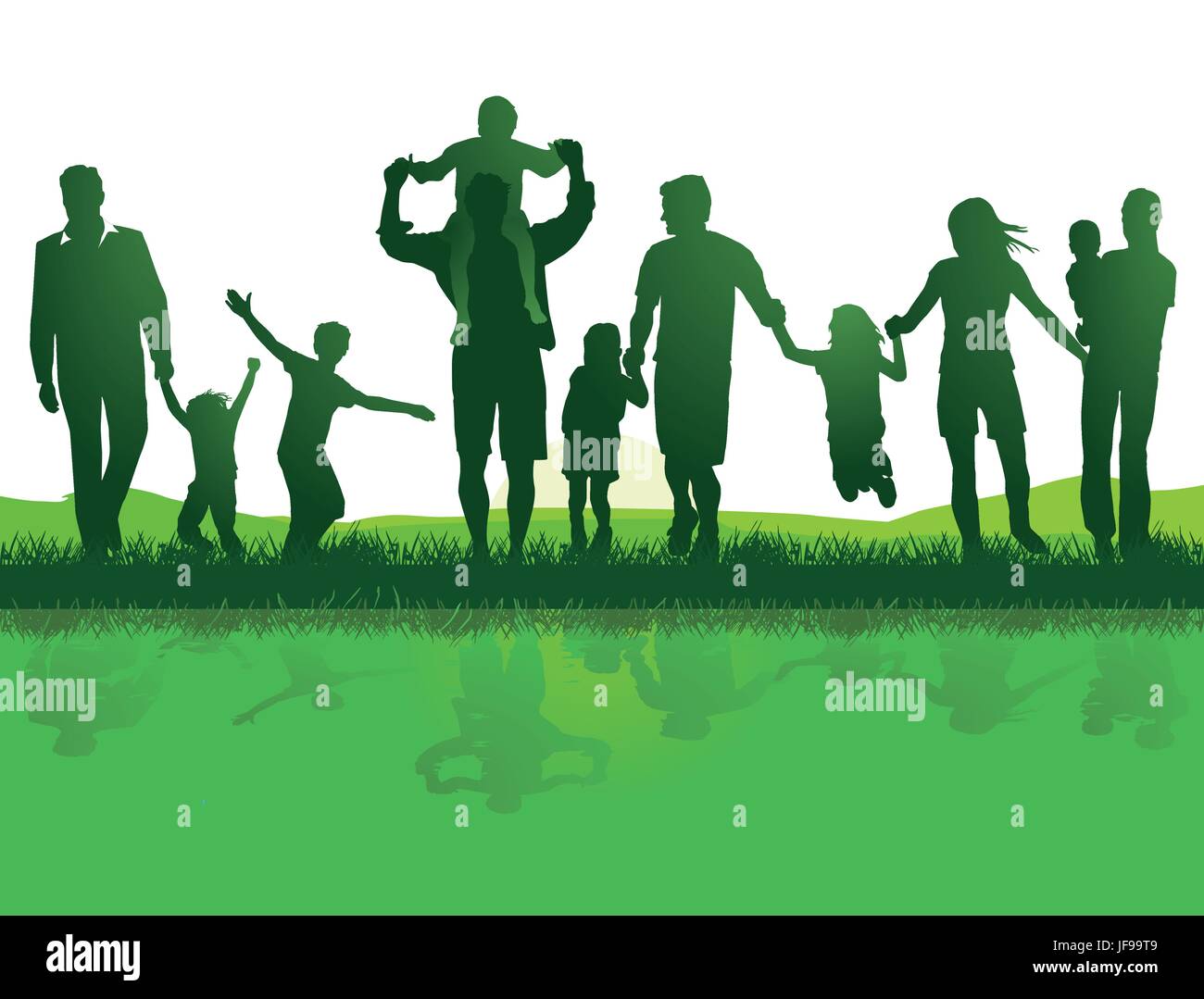 families in nature Stock Vector Image & Art - Alamy