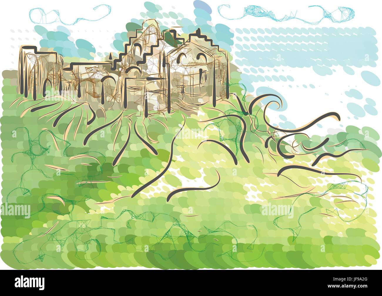 Ireland countryside Stock Vector Images - Alamy