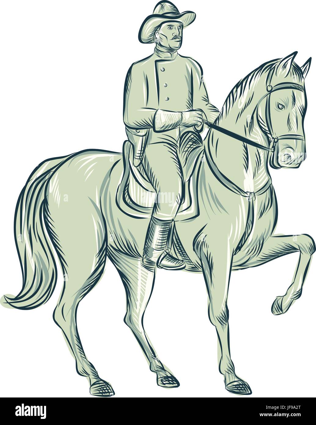 Officer of cavalry Stock Vector Images - Alamy