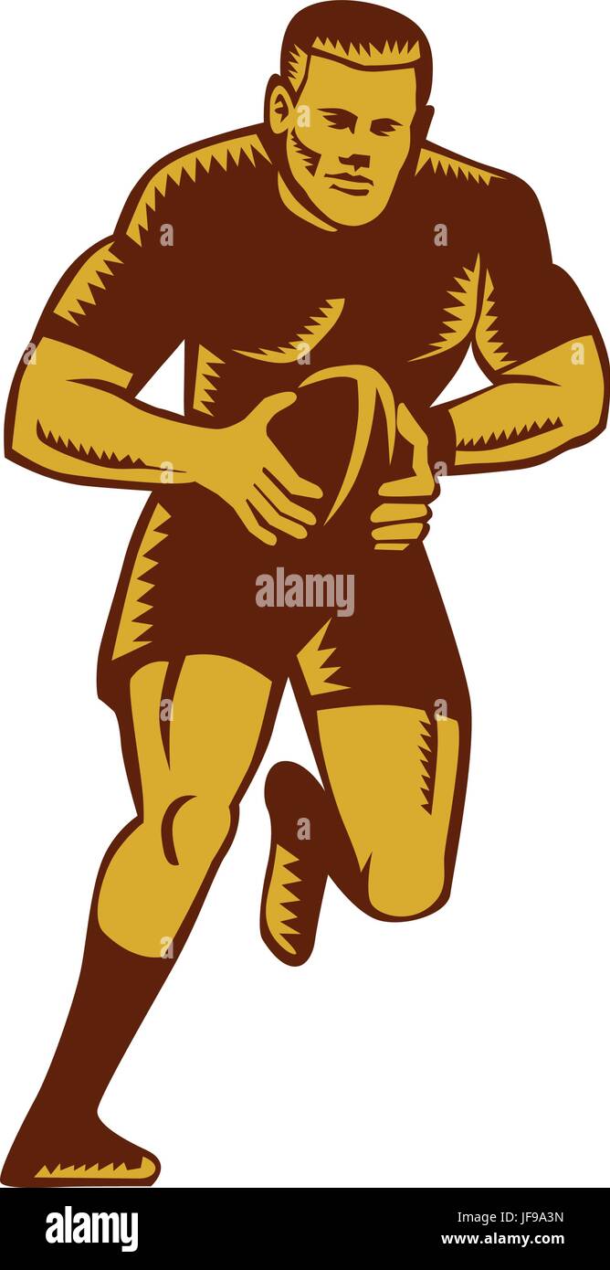Rugby league ball view Stock Vector Images - Alamy