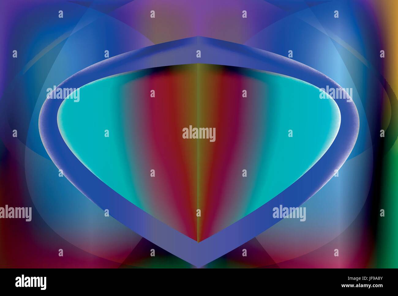 blue, arc, neon, shape, curves, design, shaping, formation, model ...
