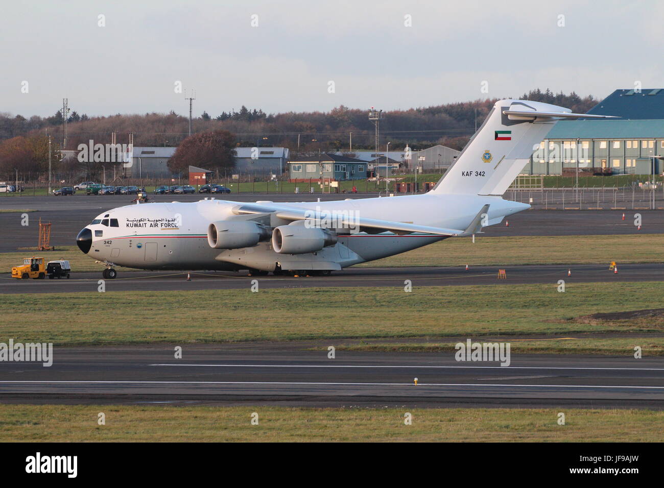 KAF342, a Boeing C-17A Globemaster III operated by the Kuwait Air Force ...