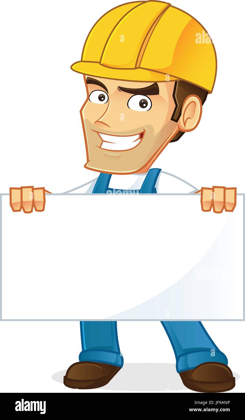 Mechanic man logo handyman Stock Vector Images - Alamy