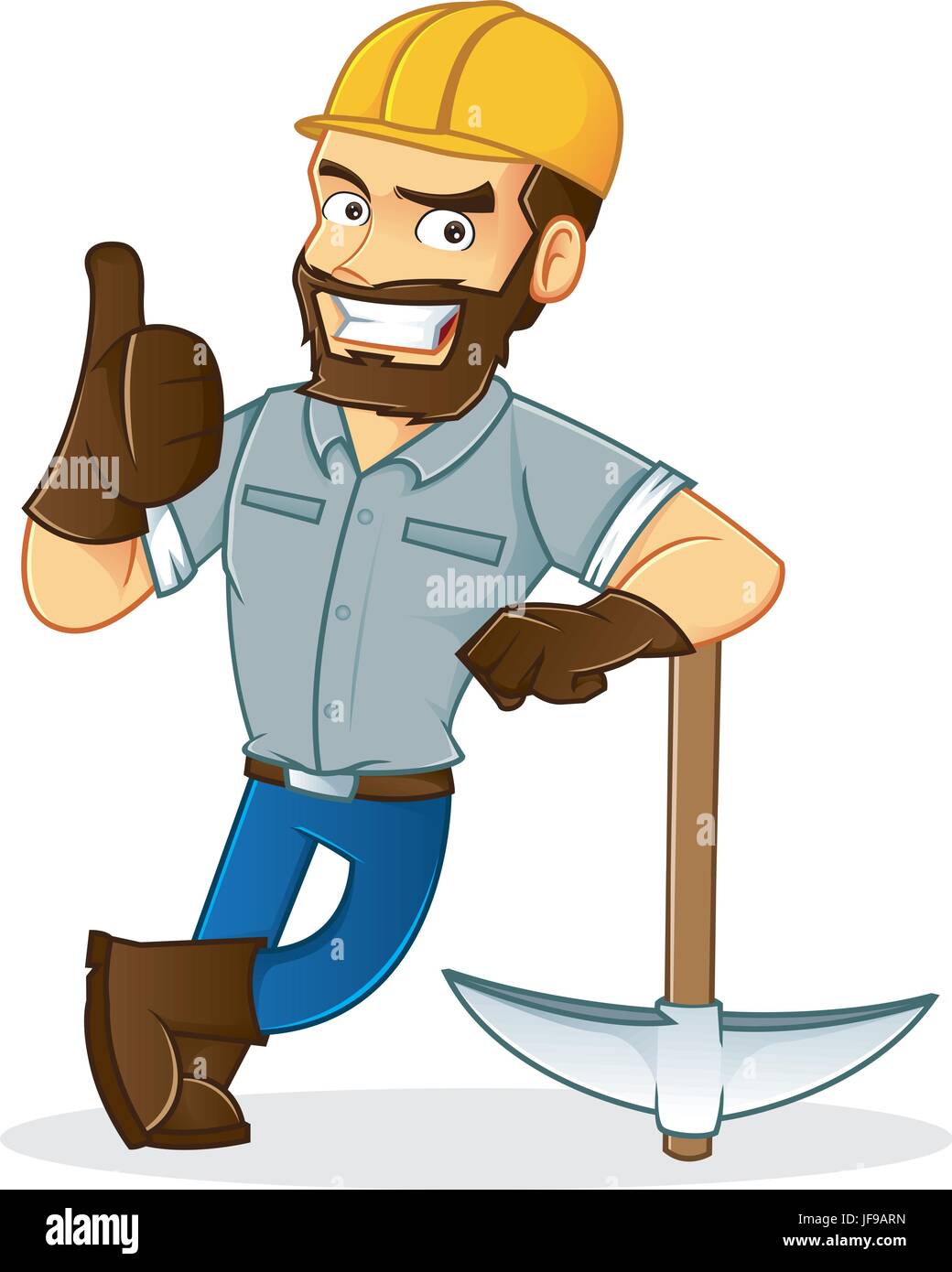 Worker glad Stock Vector Images - Alamy