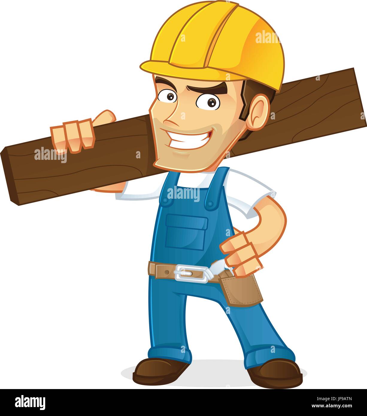 Cheerful and employee and factory Stock Vector Images - Alamy