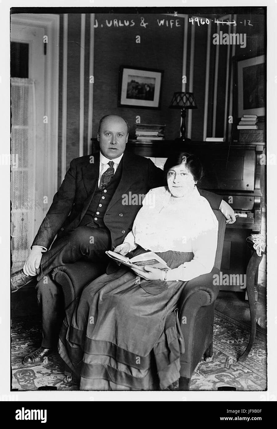 A portrait of J. Urlus and his wife, capturing a moment in time of this historical couple in a ...