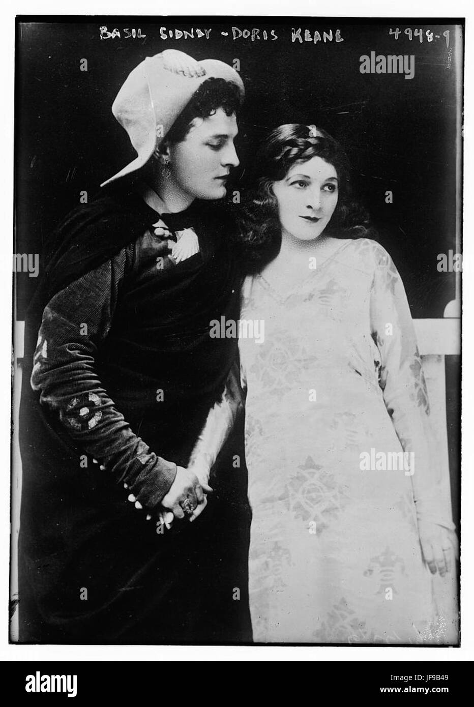A portrait of actors Basil Sidney and Doris Keane, capturing their ...