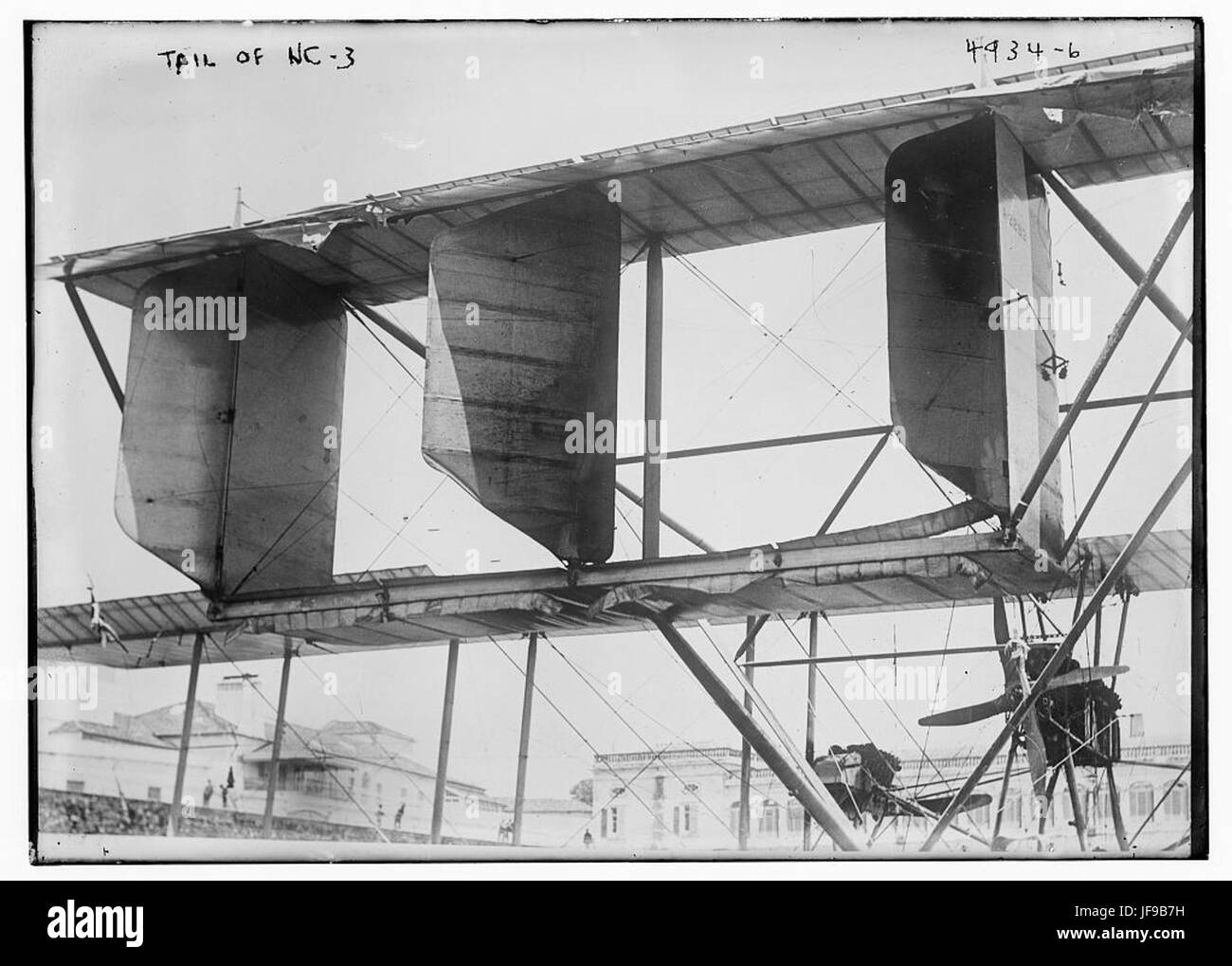 The tail of the NC-3, a U.S. Navy flying boat used in the early 20th ...