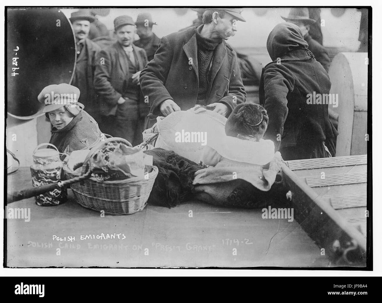 A photograph of a Polish child emigrant aboard the Pres't Grant ship ...