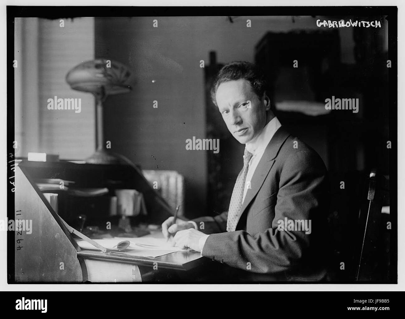 A portrait of the famous conductor and pianist, possibly a historical ...