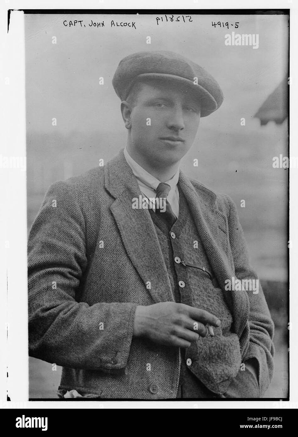 Capt. John Alcock, the pioneering aviator known for his first nonstop ...