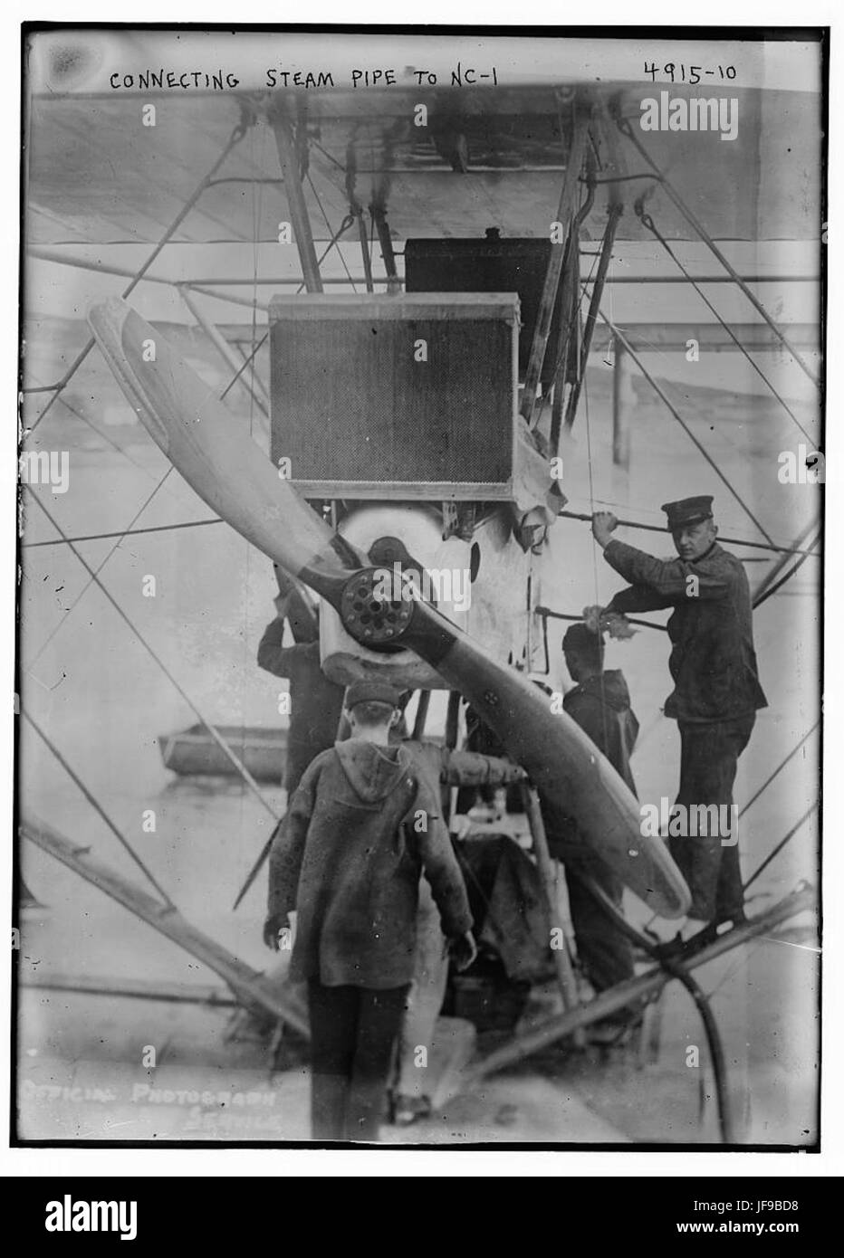 The intricate connection of the steam pipe to NC-1 is crucial for ...