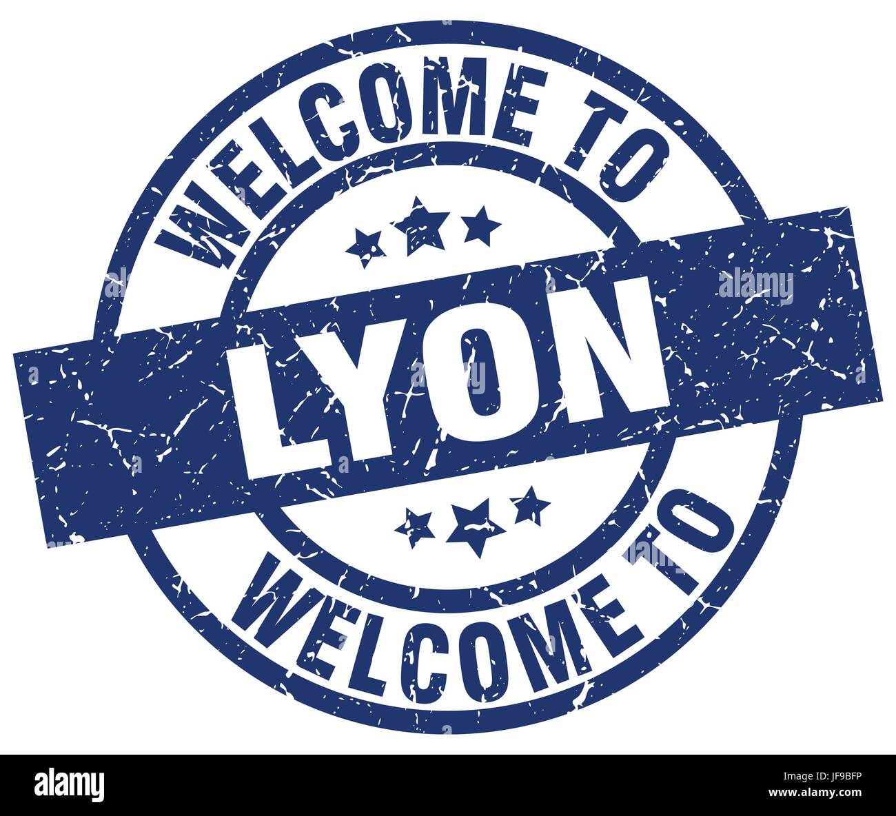 welcome to Lyon blue stamp Stock Vector Image & Art - Alamy