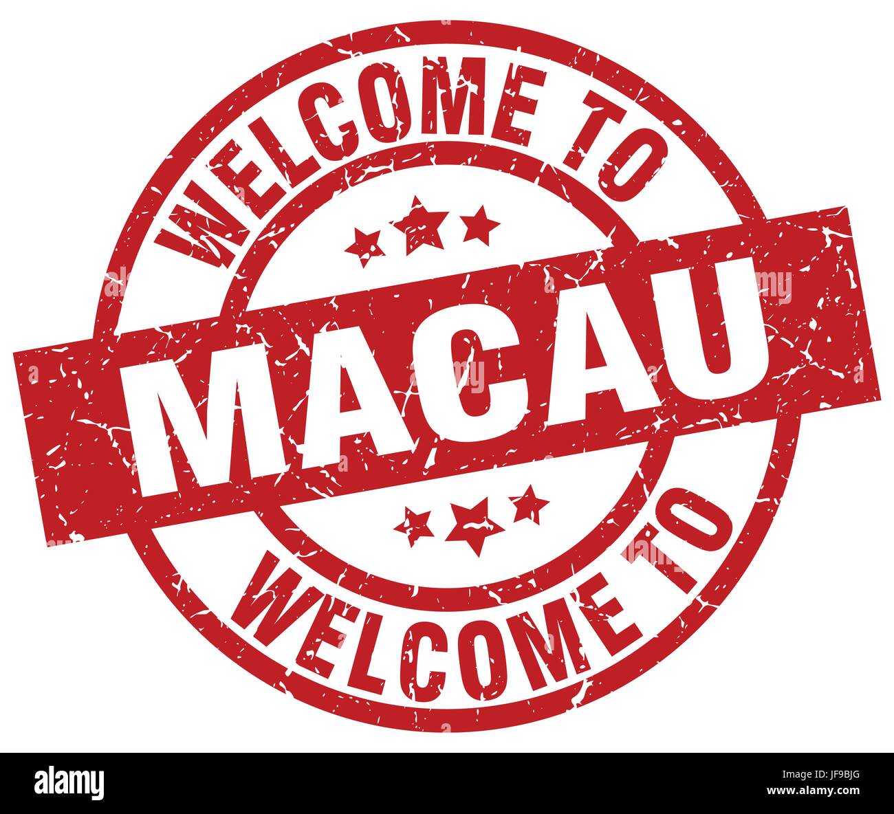welcome to Macau red stamp Stock Vector Image & Art - Alamy