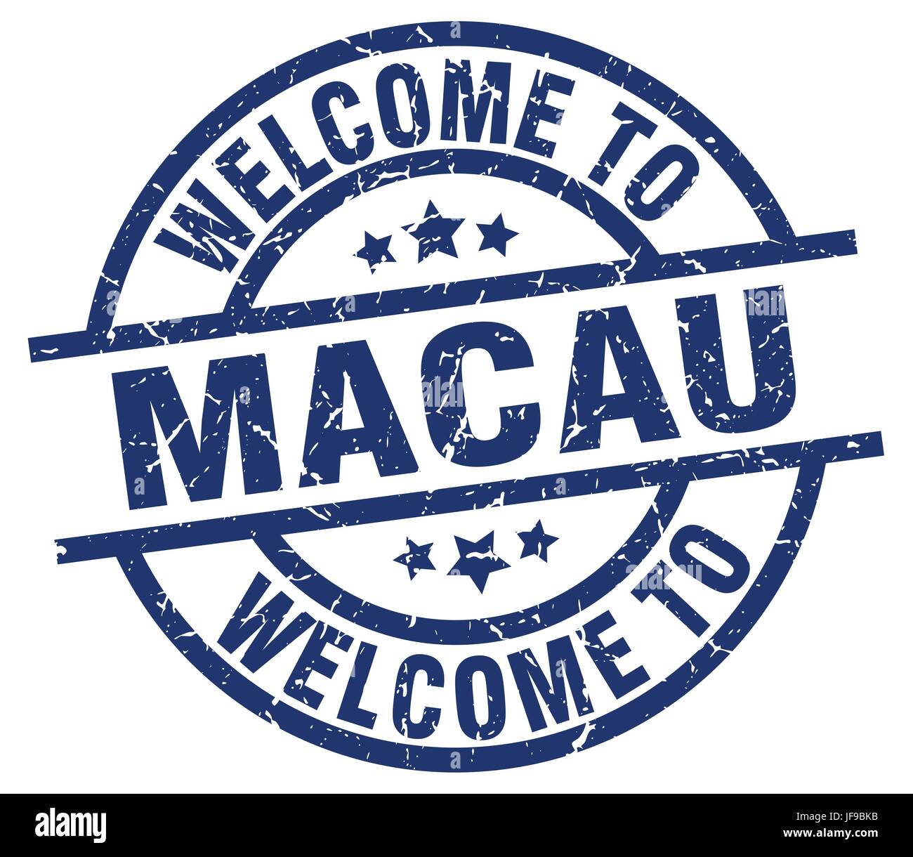 welcome to Macau blue stamp Stock Vector Image & Art - Alamy