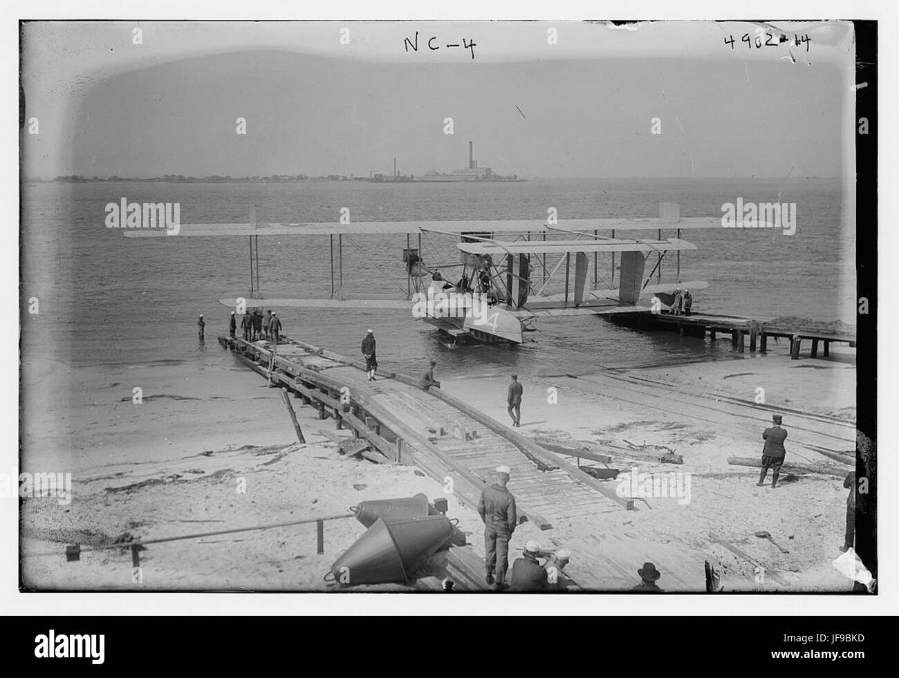NC-4 Seaplane, Historic Aviation Moment, 1919 Stock Photo - Alamy
