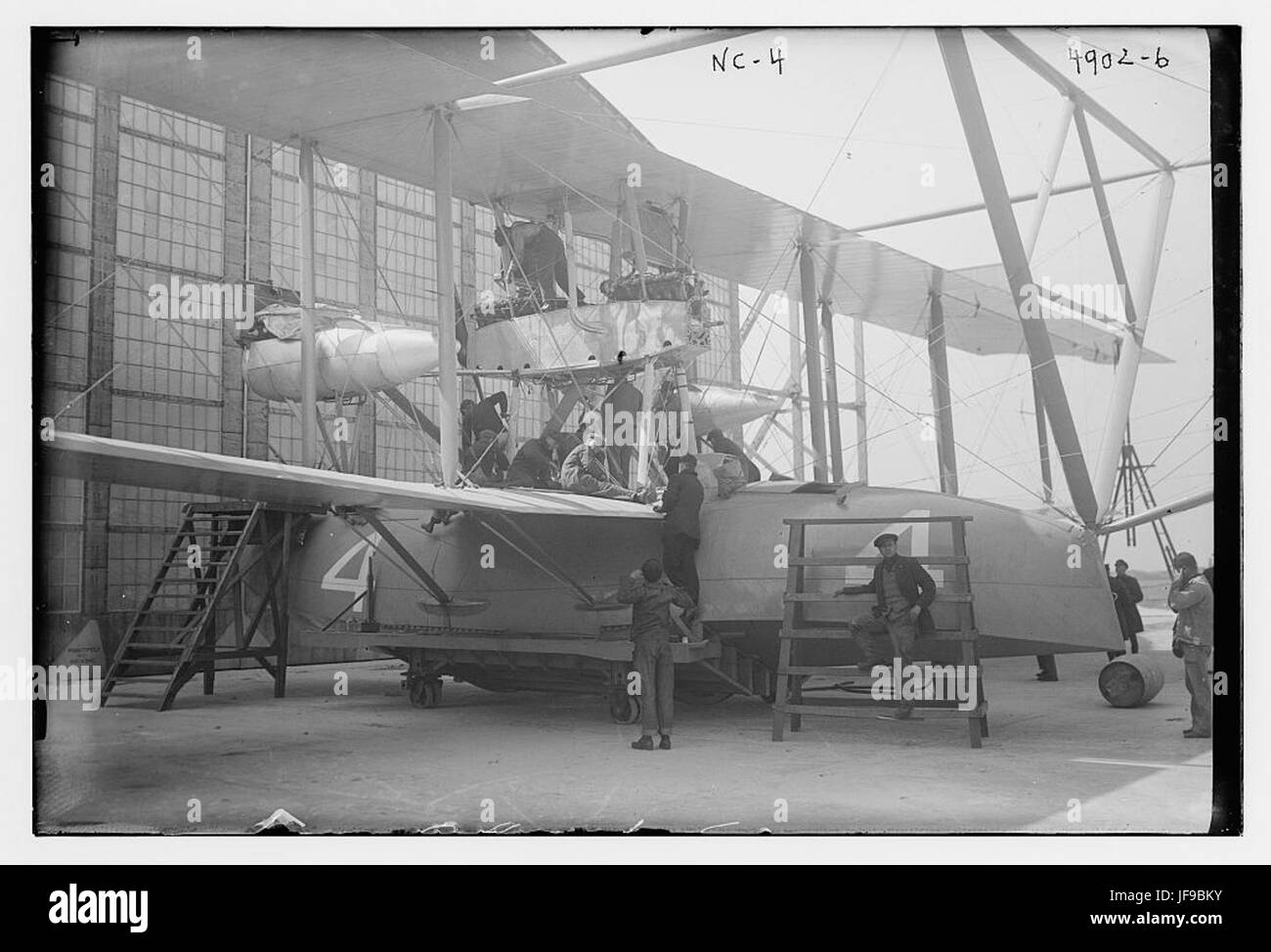 Historic NC-4 aircraft, the first transatlantic flight, captured in a ...