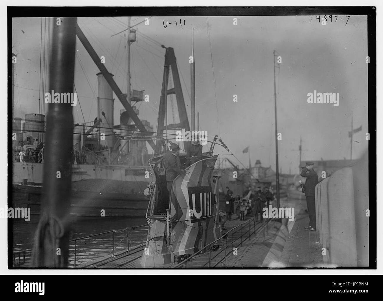 U-III, an iconic World War II submarine, immortalized through vintage ...