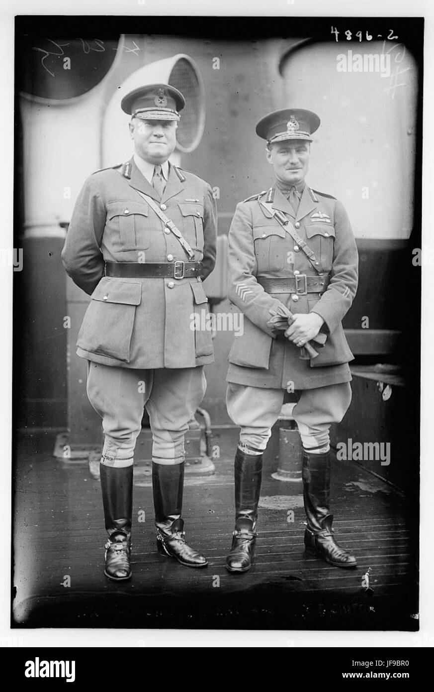 Maj Gen Sir H. Thornton & Gen Critchley - Historical Portraits Stock ...