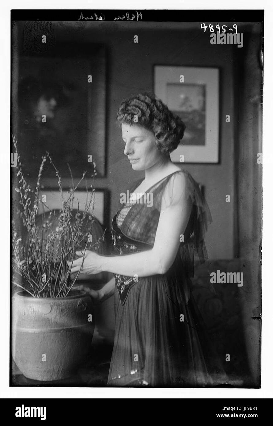 A portrait of Helen Clark, former Prime Minister of New Zealand, who ...