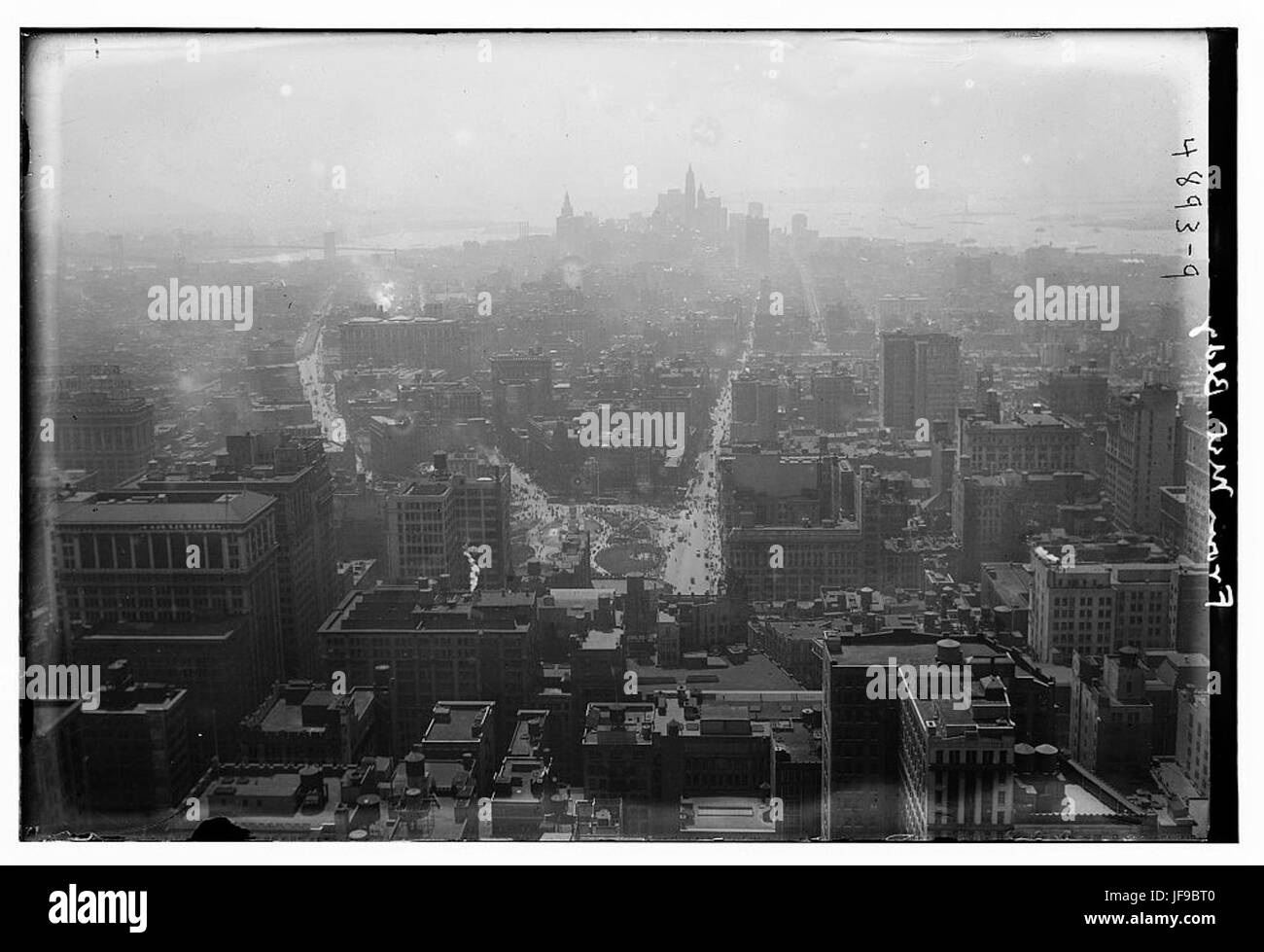A historical view taken from the Metropolitan Building, capturing the ...